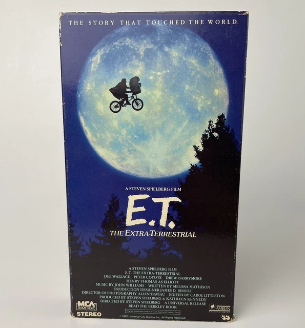 E.T. THE EXTRA-TERRESTRIAL VHS Video Tape 1982 MCA Green Flap Rare ET ...