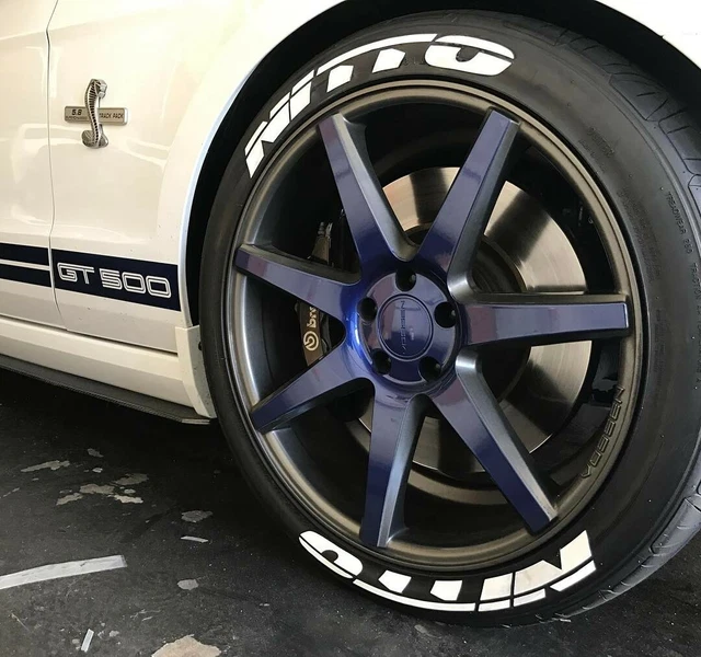 TIRE LETTERING NITTO Stickers 14"-24" 8x Letters 1.25" 4 tires EUR 66 ...