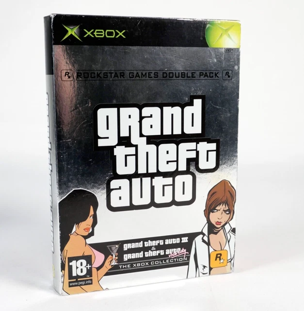GRAND THEFT AUTO GTA Microsoft XBOX Rockstar Games Double Pack Map ...