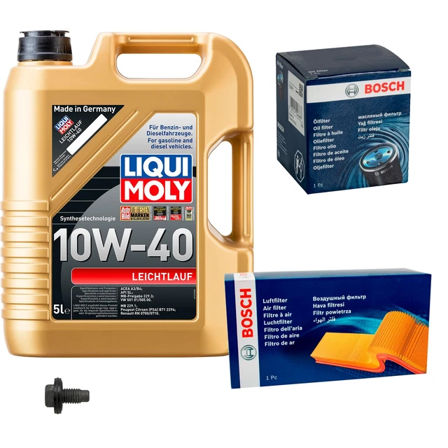 BOSCH INSPECTION SET 5 LIQUI MOLY Bon Fonctionnement 10W-40 pour Ford Escort VII EUR 80,93 ...