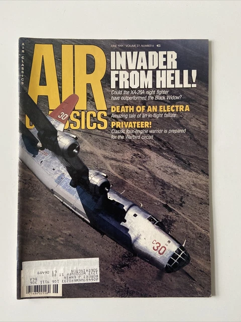 AIR CLASSICS MAGAZINE June 1991 Death of Electra XA-26A Invader from ...