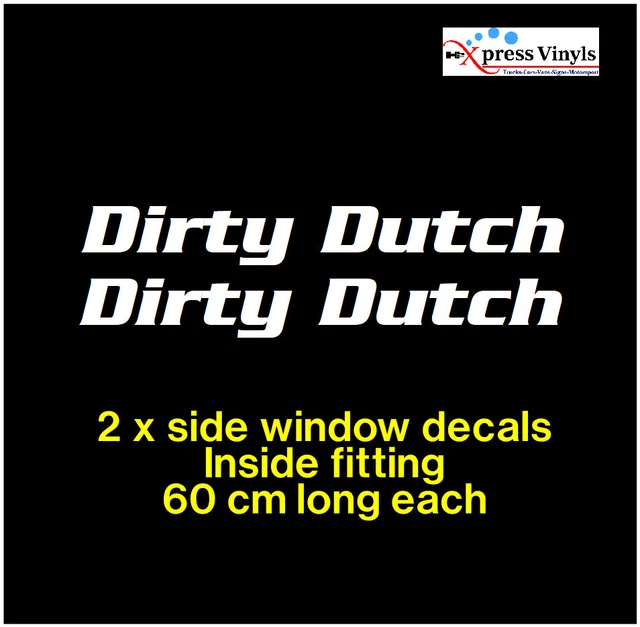 DAF &DINKY DUTCH& truck cab window decals x 2. DAF LF CF XF truck ...