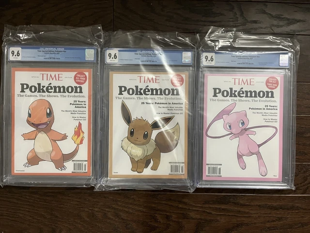 CGC 9.6 GRADED Pokémon CGC Time Magazine Charmander/Eevee/Mew £140.38 ...