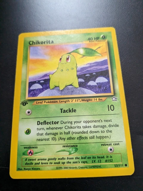 CHIKORITA [1ST EDITION] - Pokémon TCG Neo Genesis - 53/111 - Common ...