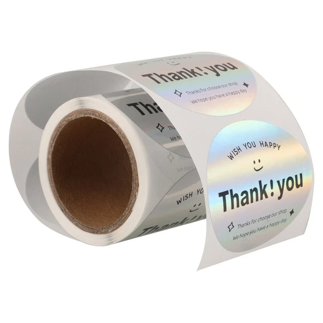1 ROLL THANK You Labels Thank You Stickers Gift Wrapping Stickers ...