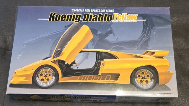 KOENIG LAMBORGHINI DIABLO Yellow Version von Fujimi 1:24 OVP EXTREM ...
