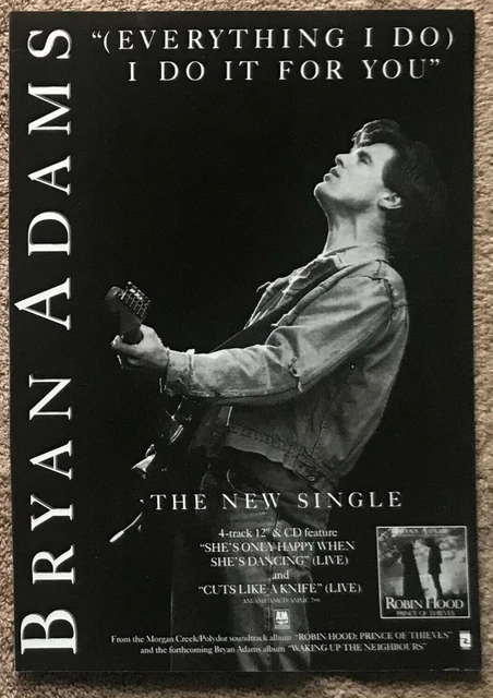 BRYAN ADAMS - EVERYTHING I DO I DO IT FOR YOU 1991 Full page UK ...