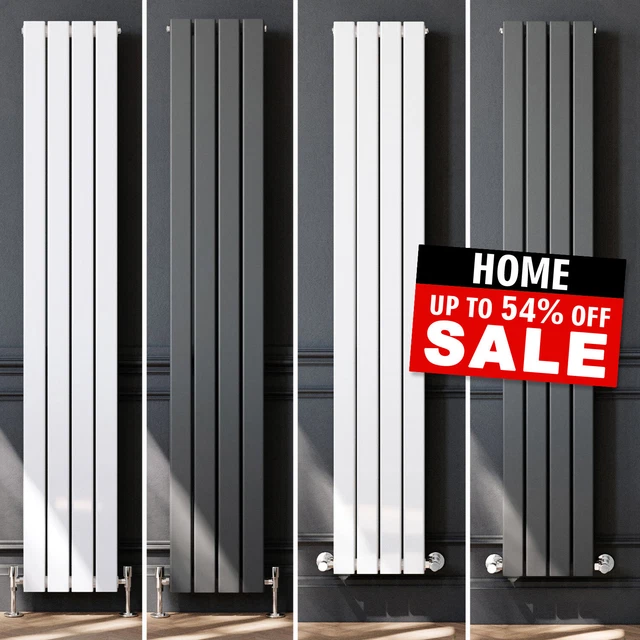 VERTICAL FLAT PANEL Designer Tall Radiator 1800 1600 Modern Central ...