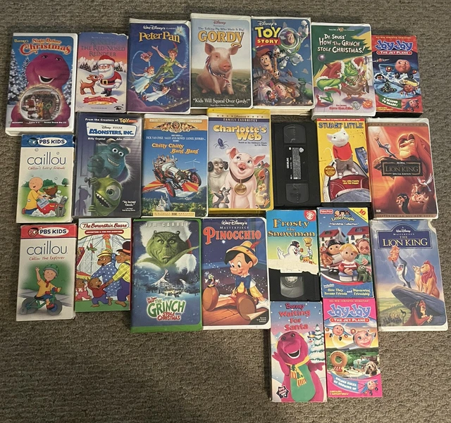 CHILDREN’S VHS TAPES (mixed lot of 23) Including Disney ! $73.99 ...