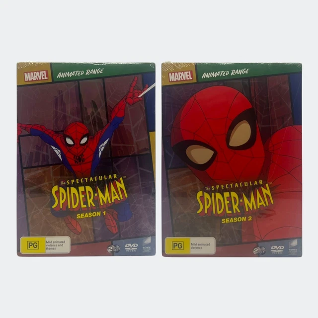 NEW THE SPECTACULAR Spider-Man: Complete Seasons 1 & 2 DVDs - Region 2 ...