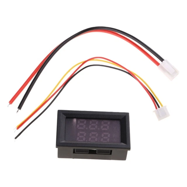 DIGITAL MULTIMETER DUAL LED Display Voltmeter Current Power Meter ...