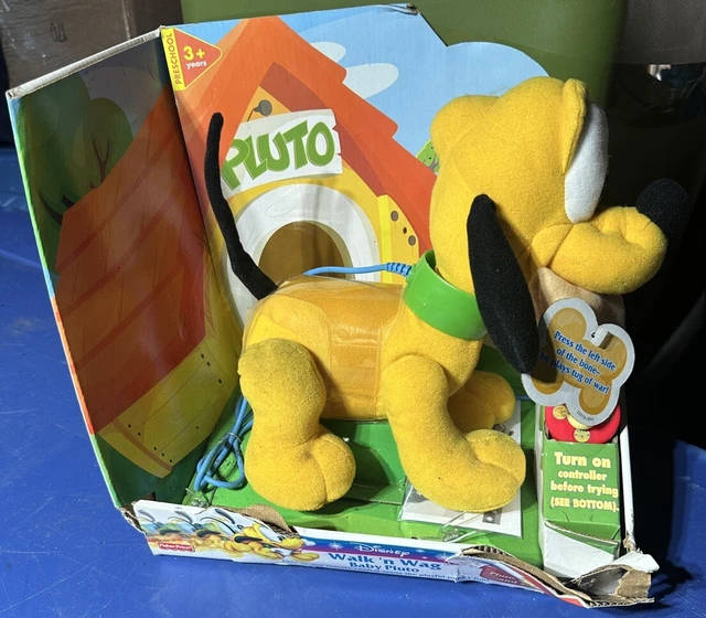 DISNEY PLUTO VINTAGE 1999 Fisher Price Walk And Wag Baby Plush NEW IN ...