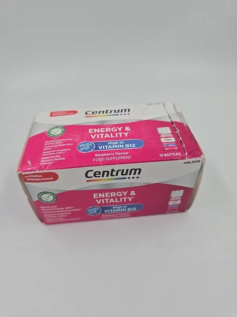 CENTRUM ENERGY AND Vitality Vitamin B12 Multivitamin Liquid Shot, Vegan ...