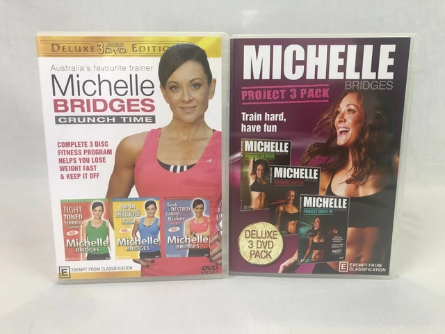 MICHELLE BRIDGES WORKOUT DVD Bundle - Crunch Time & Project 3 Pack ...