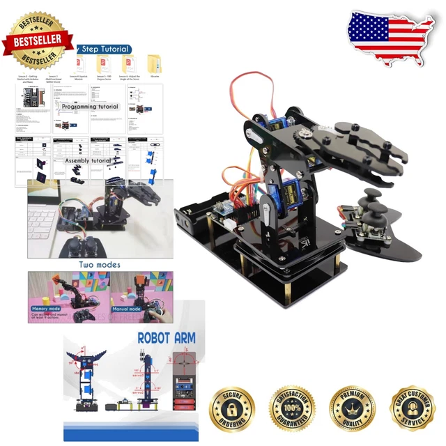 4-AXIS ARDUINO ROBOT Arm Kit - Learn Coding & Electronics with ...