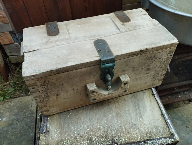 VINTAGE WW2 1942 Dated Wood Ammo Box Wire Handles £55.00 - PicClick UK
