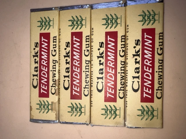 WWII ARMY SOLDIER 4 Chewing GUM STICKS with wrapper CLARK's Tendermint ...