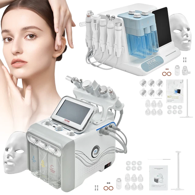 VEVOR 7-IN-1/8-IN-1 HYDROGEN Oxygen Facial Machine Professional Spa ...
