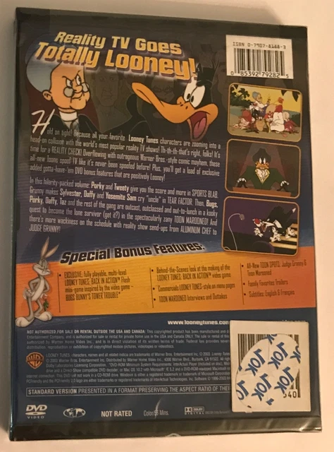 LOONEY TUNES REALITY Check DVD 2003 Animation Cartoon Bugs Bunny Daffy ...