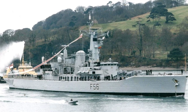 ROYAL NAVY LEANDER Class Frigate Hms Argonaut At Portsmouth In July ...