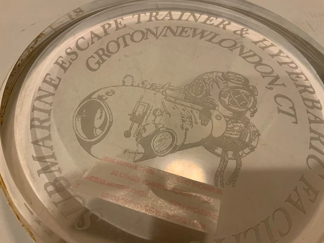 US NAVY DIVER Submarine Escape Trainer Groton 3D Image Hyperbaric View ...