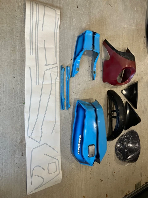 KAWASAKI Z1R TANK tail fairing side panels etc. FREE POSTAGE. UK. £850. ...