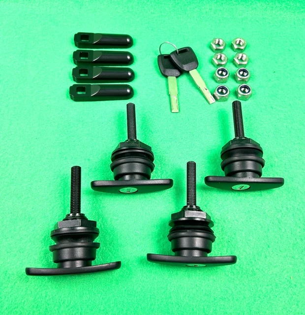 4 X UTE Canopy Side Lift Up Glass Window Locks Handles fits Flexiglass ...