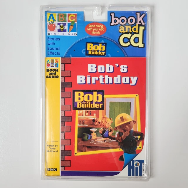 ABC BOB THE Builder - Bob's Birthday Book and CD Vintage 1990's Brand ...