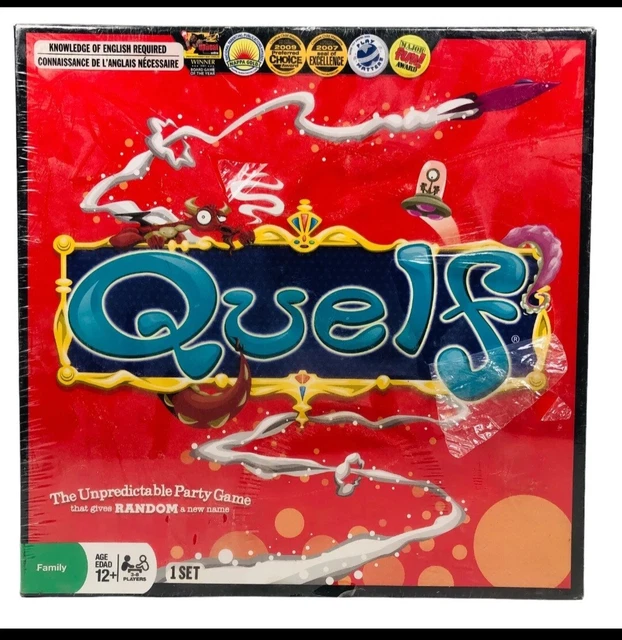 QUELF BOARD GAME - The Unpredictable Party Game Complete Family 12+ New ...