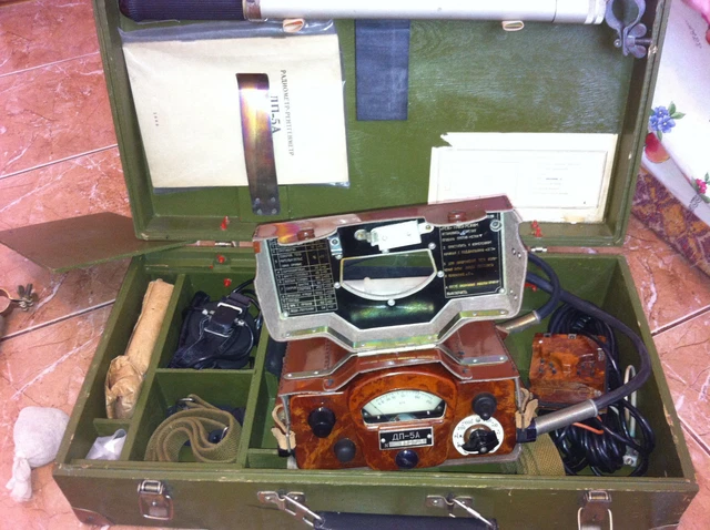 MILITARY GEIGER COUNTER Dosimeter DP-5A with SBM-20 (STS-5) & SI3bg ...