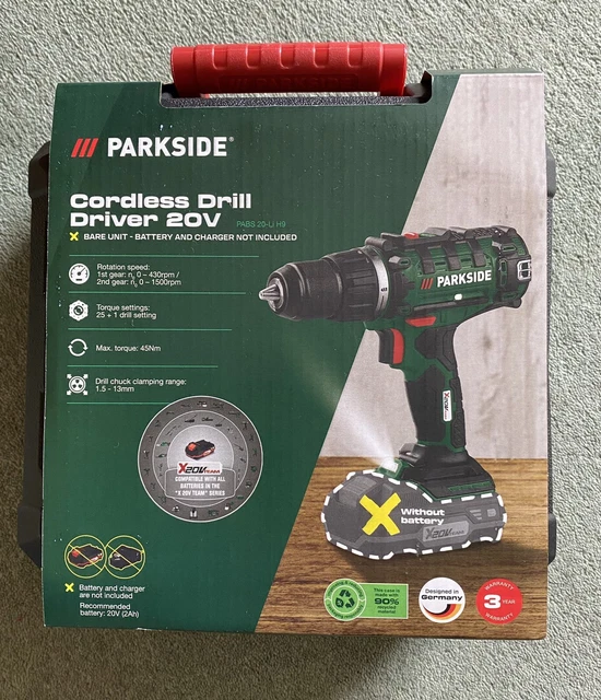 PARKSIDE CORDLESS DRILL Bare Unit £25.99 - PicClick UK