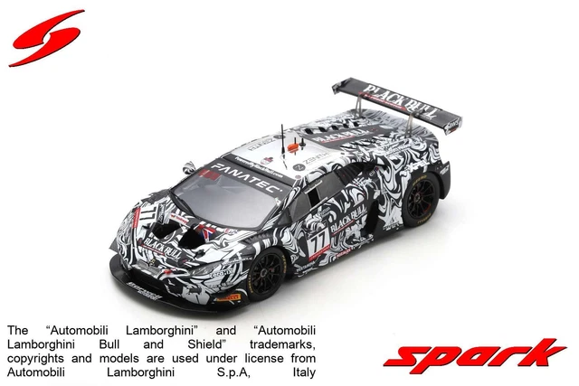 SPARK SB526 1/43 LAMBORGHINI HURACAN GT3 EVO #77 24H Spa 2022 Vettura ...