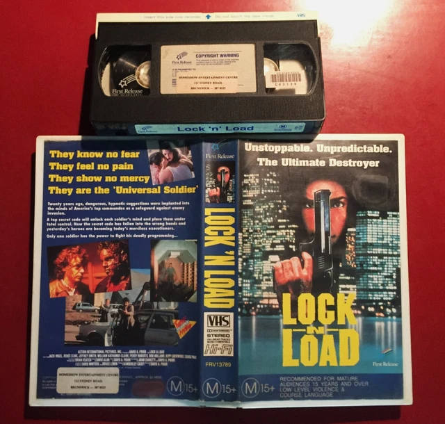 *LOCK 'N' LOAD vhs FIRST RELEASE cult 1990 David A. Prior action crime ...