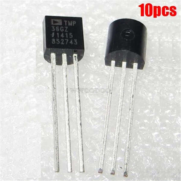 10 PZ SENSORE di temperatura TMP36GT9Z TMP36GT9 bassa tensione mf EUR ...