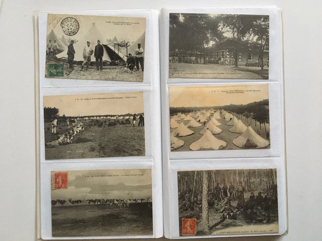 WW1 ALBUM 160 CPA ancienne carte postale scène de guerre ruines sites ...