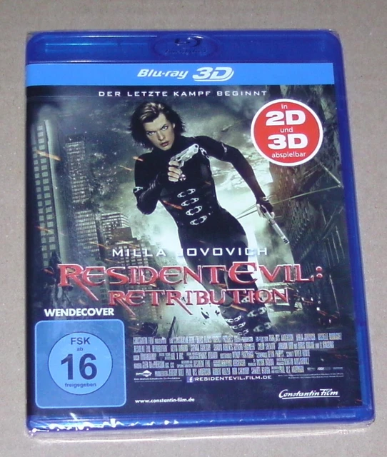 RESIDENT EVIL RETRIBUTION 3D Blu Ray + 2D Version Fast Shipping New ...