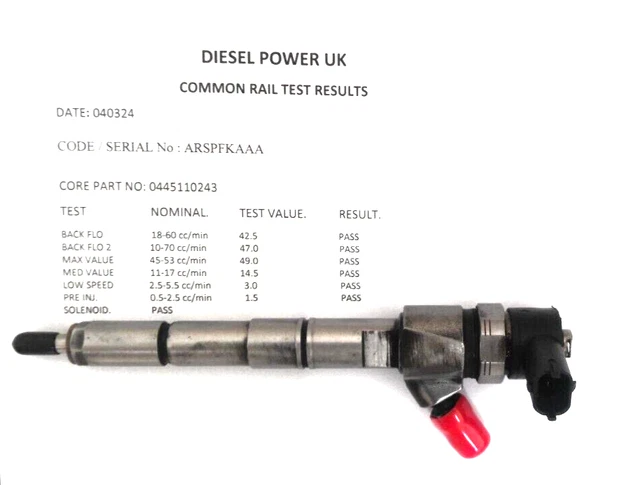 VAUXHALL VECTRA Astra Zafira 1.9 Cdti Saab - Fuel Injector Bosch ...