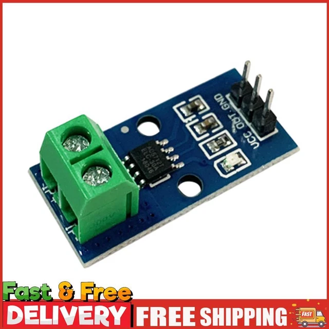 ACS712 DC5V HALL Effect Voltage Sensor Module Hall Effect Current ...