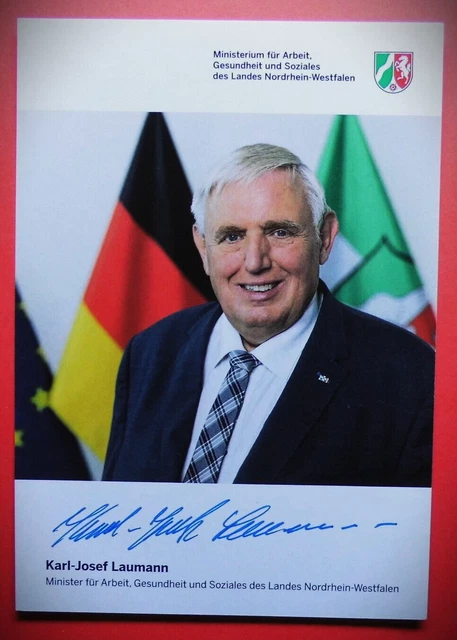 KARL-JOSEF LAUMAN - Deutscher Politiker - Karte mit Original-Autogramm - Top !!! EUR 2,98 ...
