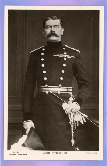 WW1 WAR BRITISH ARMY Field Marshal LORD KITCHENER MILITARY RP PHOTO ...