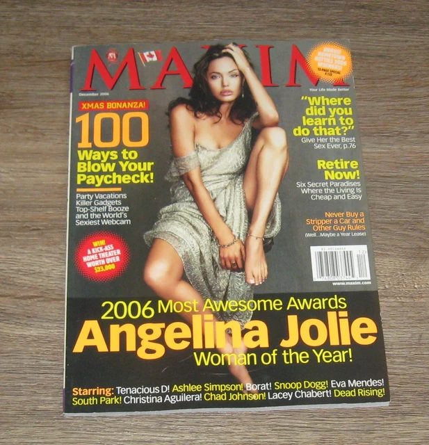 MAXIM 2006 MAGAZINE Sacha Baron Cohen BORAT Angelina Jolie £14.33 ...
