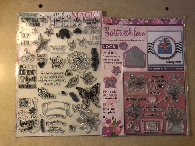 CRAFT CARD MAKING stamp bundle - Sent with Love & Card Making Magic £5. ...