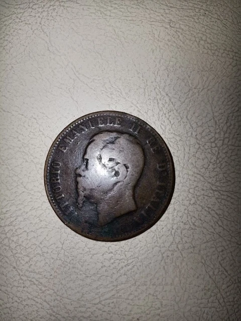MONETA RARA VITTORIO Emanuele Ii Re D'italia 10 Centesimi Anno 1866 EUR ...