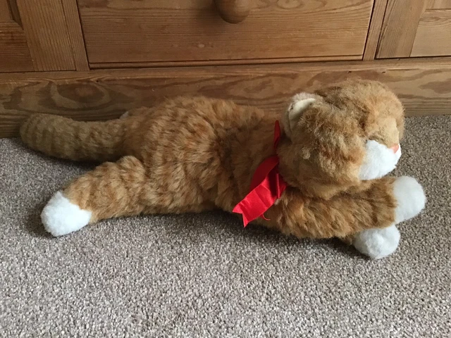 VINTAGE 1987 1ST Gen TY Classic Plush Al E Kat Tabby Ginger Cat Kitten ...
