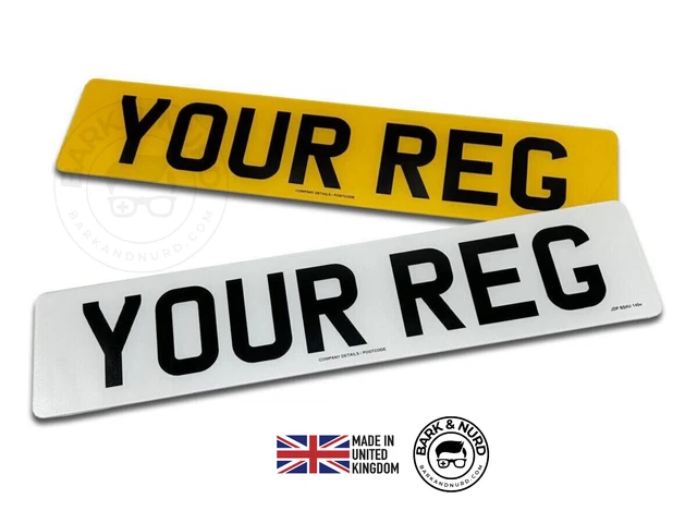 UK NUMBER PLATES Front/Back/Front & Back. Road Legal & MoT Ready. £7.99 ...