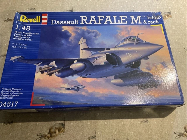 REVELL DASSAULT RAFALE M Model Kit 1:48 Scale 04517 With Bomb Rack £24. ...