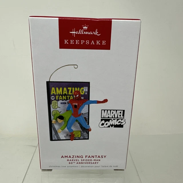 HALLMARK KEEPSAKE 2022 Ornament Amazing Fantasy Marvel Spider-Man 60th ...