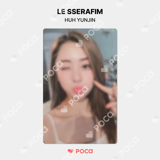 [LE SSERAFIM HUH YUNJIN] FEARLESS BLUE CHYPRE Ver. Album Photocard EUR 16,37 - PicClick FR