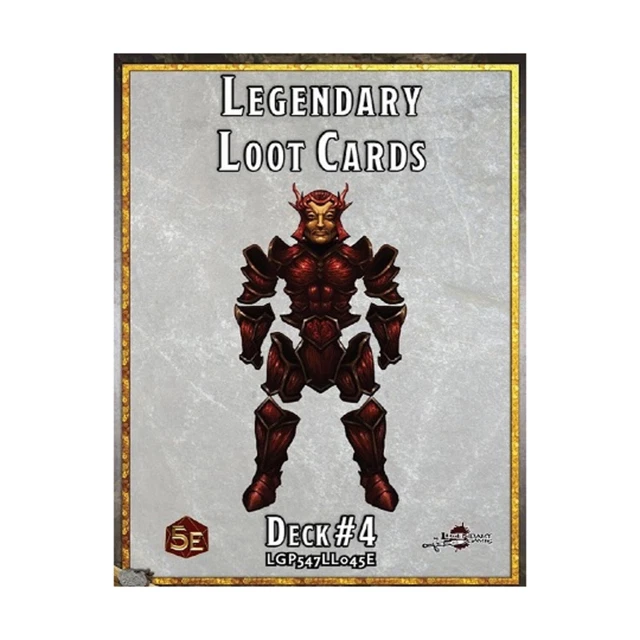 LEGENDARY D&D 5E Legendary Loot Cards Deck #4 New EUR 22,03 - PicClick FR