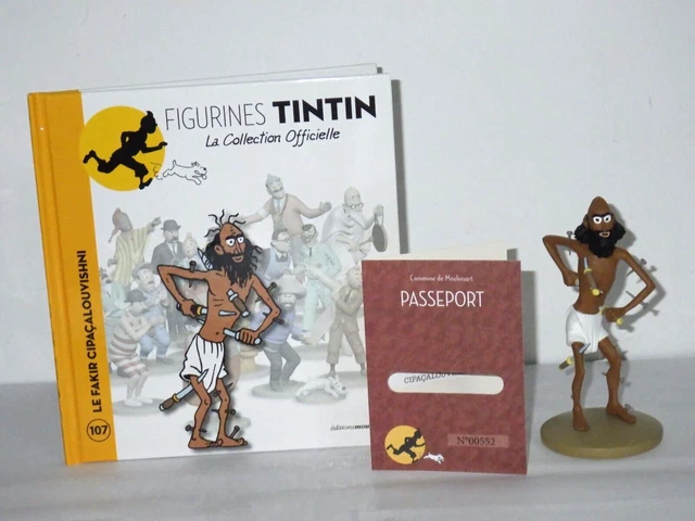 FIGURINE TINTIN COLLECTION officielle n°107 Le Fakir Cipaçalouvishni ...